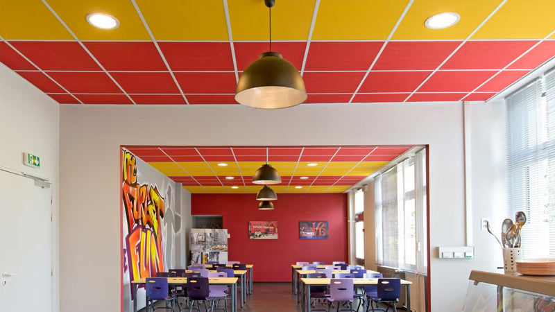 Guide to Coloured Suspended Ceiling Tiles: Adding Vibrance and Style t