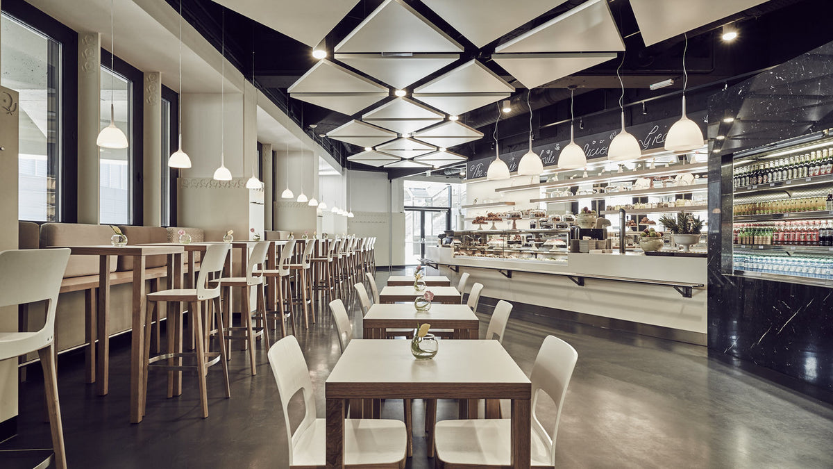 Ceiling Tiles for Canteens - Office Canteen Ceiling Solutions - UK