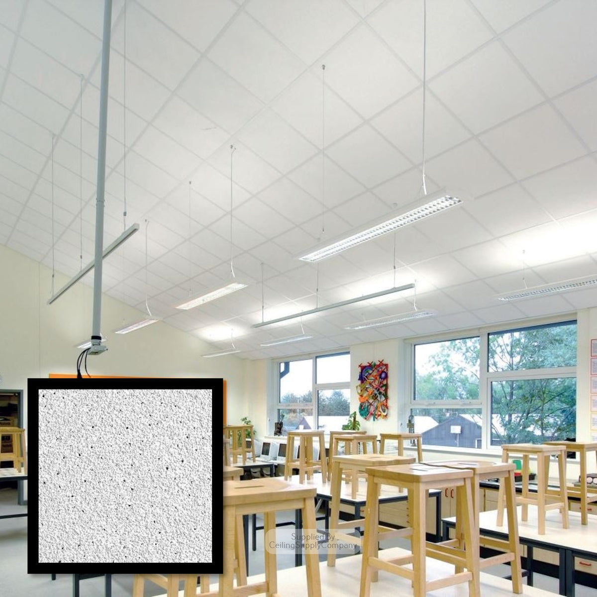Zentia Dune Evo MAX 600x600mm Board Edge Ceiling Tiles – Ceiling Supply ...