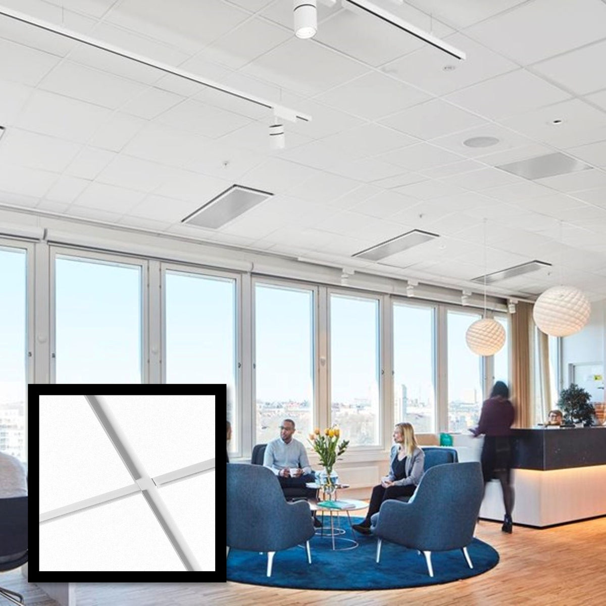 Ecophon Master 600 x 600mm Tegular Edge Ceiling Tiles