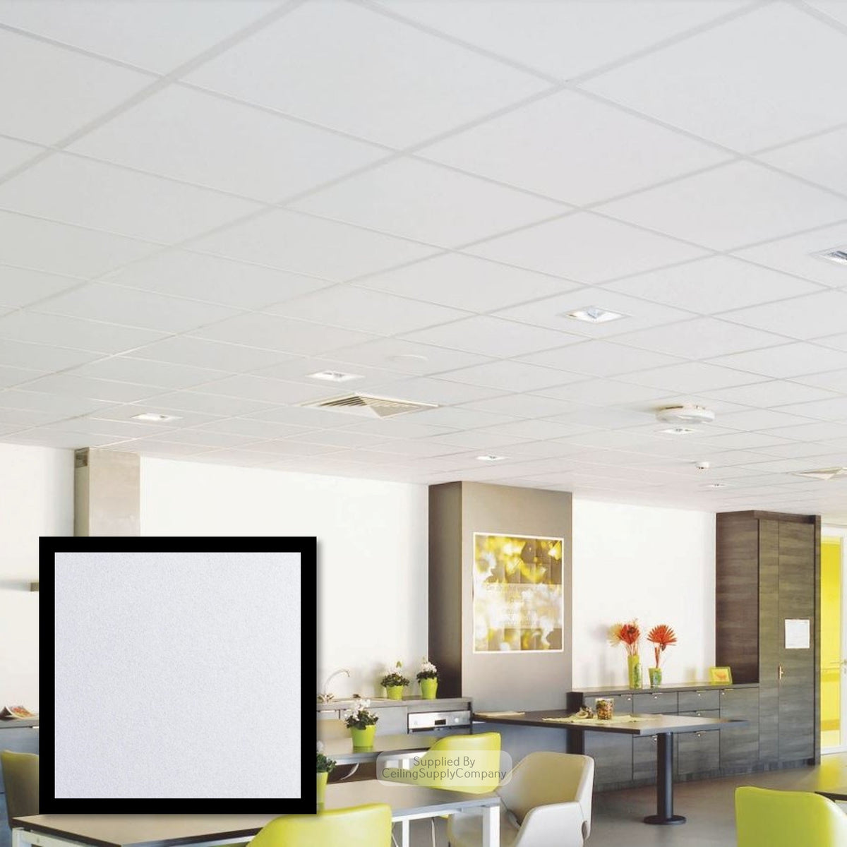 Zentia Sierra OP 600x600mm Microlook Ceiling Tiles